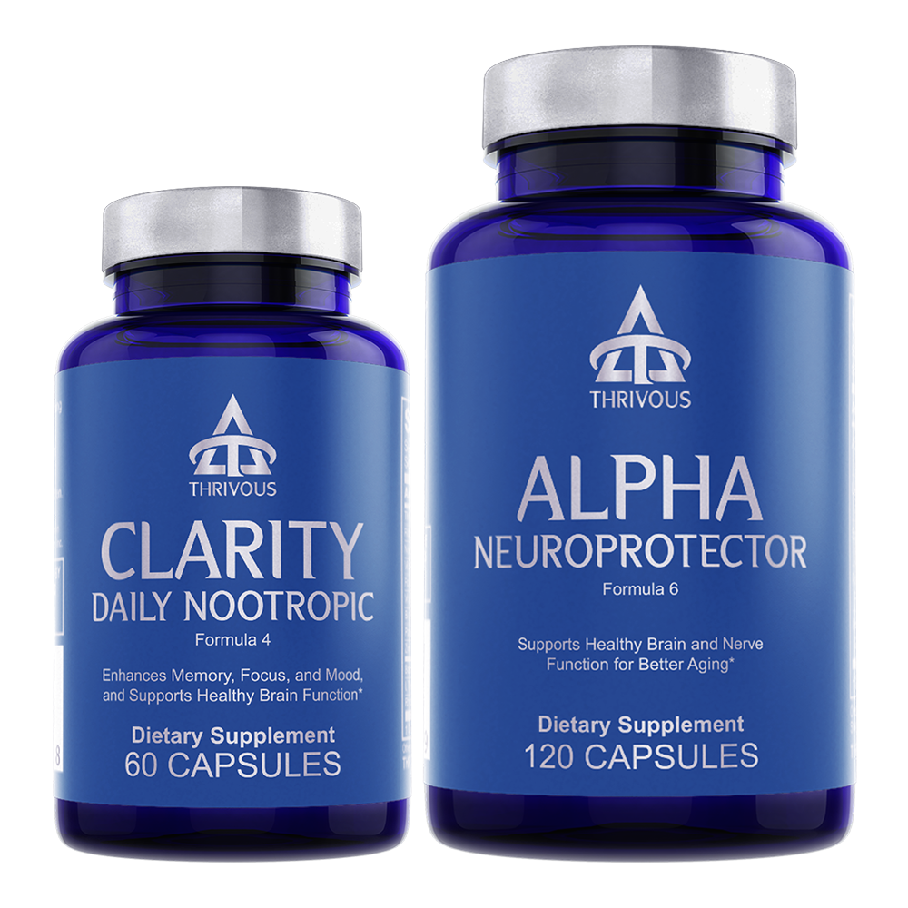 Clarity and Alpha Stack | Nootropic Supplement | Thrivous®
